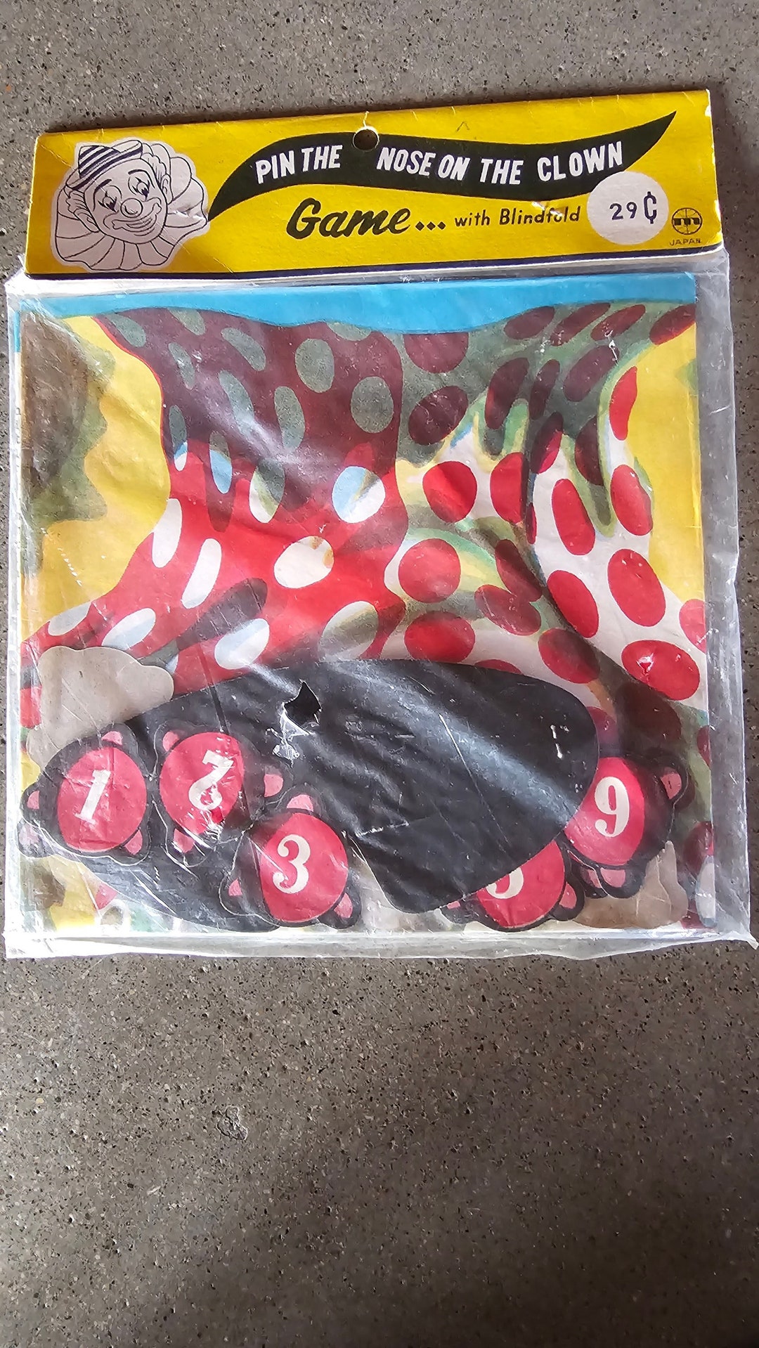 Vintage New in Package Pin the Nose on the Clown Kids Game.free ...