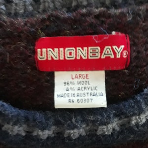 Vintage 1980s Era Union Bay Pullover Sweater. Purple-y Tweed With Gray ...
