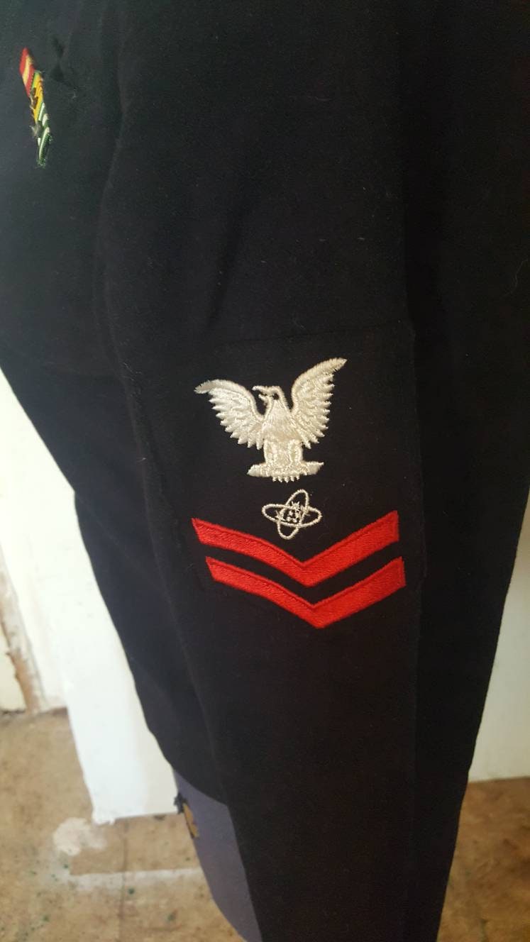 Vintage 1970s era authentic Navy uniform with SS Ranger | Etsy