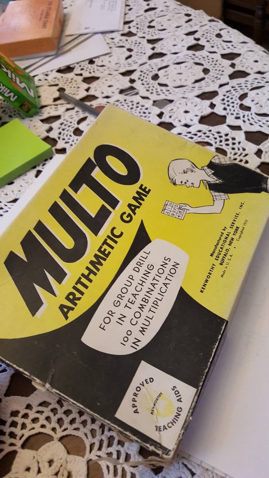 Vintage 1950s Era Multo Arithmetic Card Game. Math Bingo. - Etsy