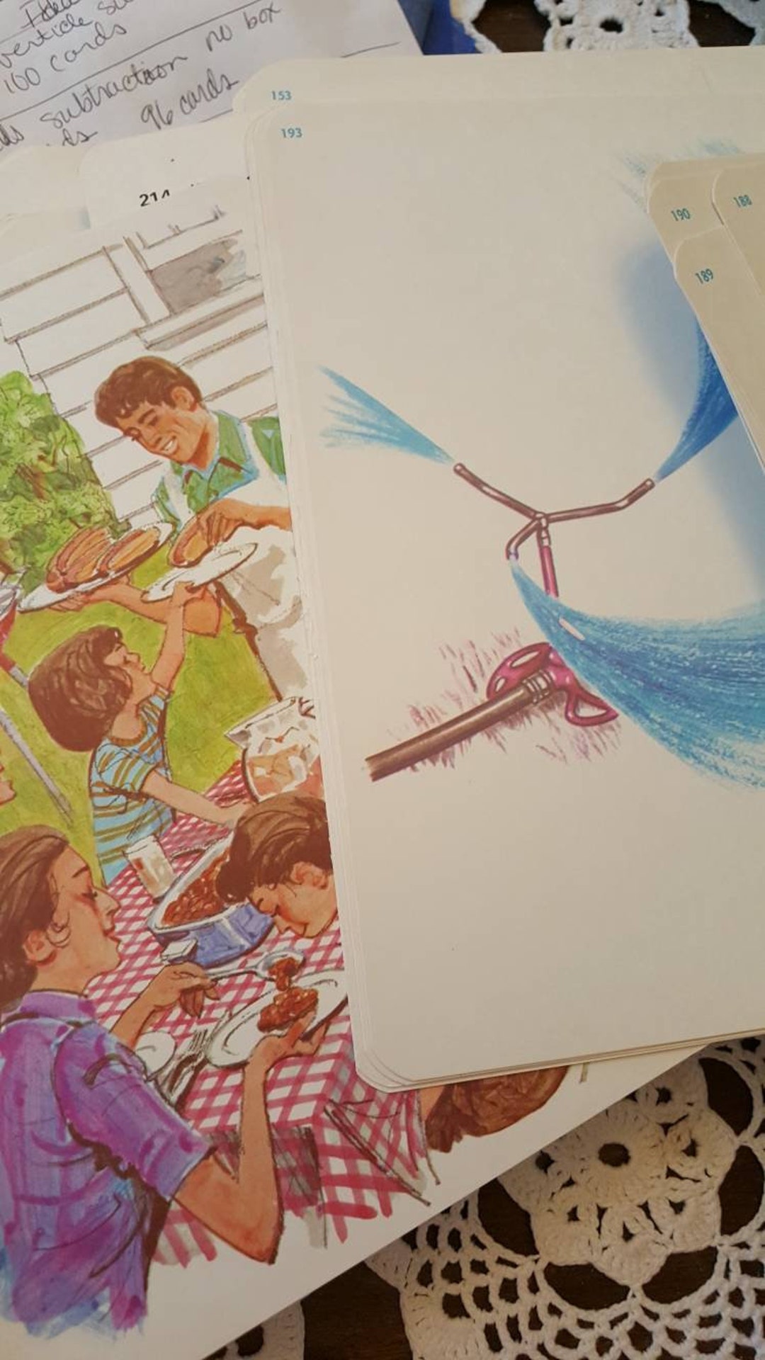 Vintage 1970s Era Vocabulary Flash Cards. Full Color Graphics - Etsy