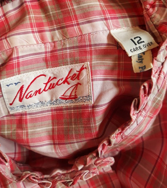Two Vintage 1970s Nantucket brand blouses, one pink, … - Gem