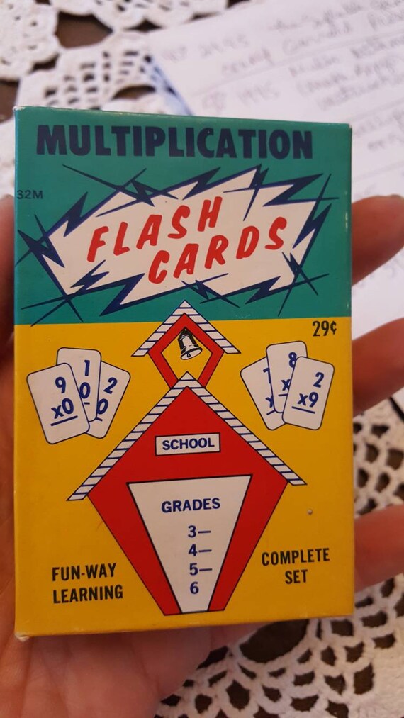 Vintage 1950s Era Math Flash Cards. Set of 4 Packs. Addition | Etsy