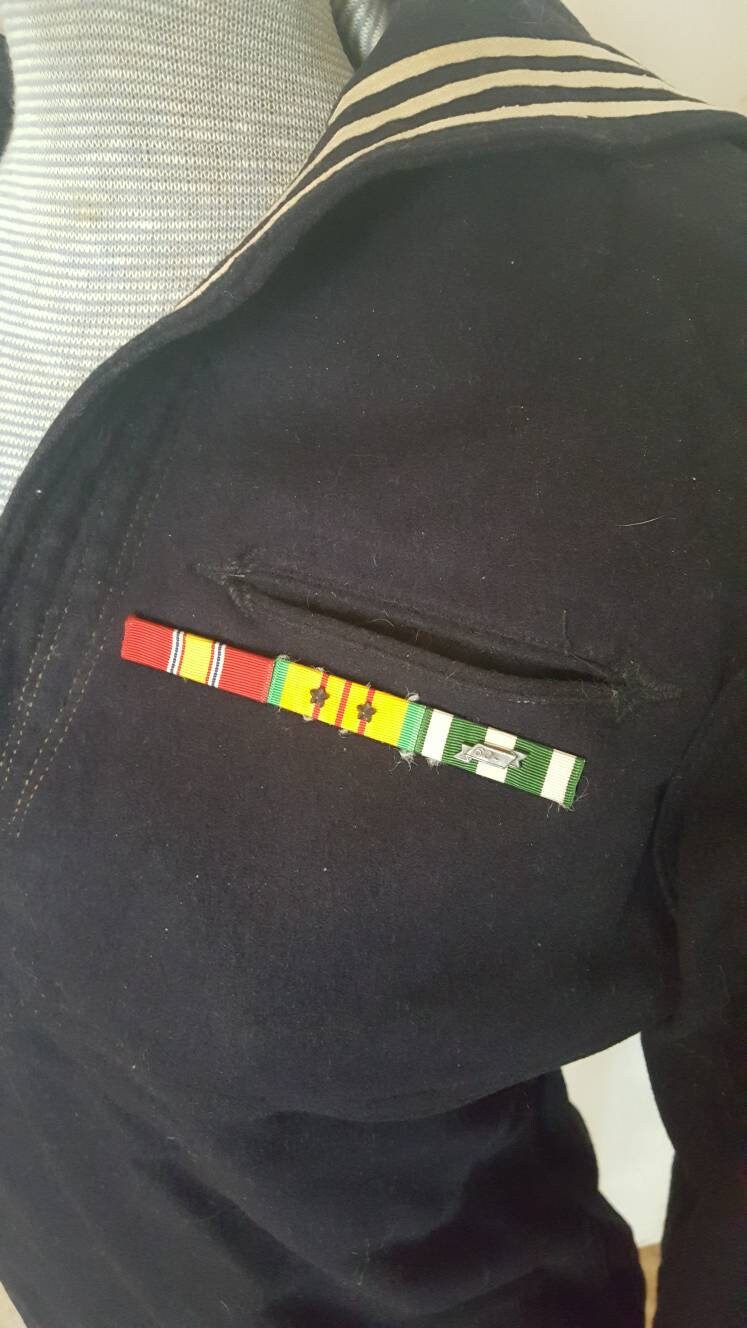 Vintage 1970s Era Authentic Navy Uniform With SS Ranger Nuclear Patch ...