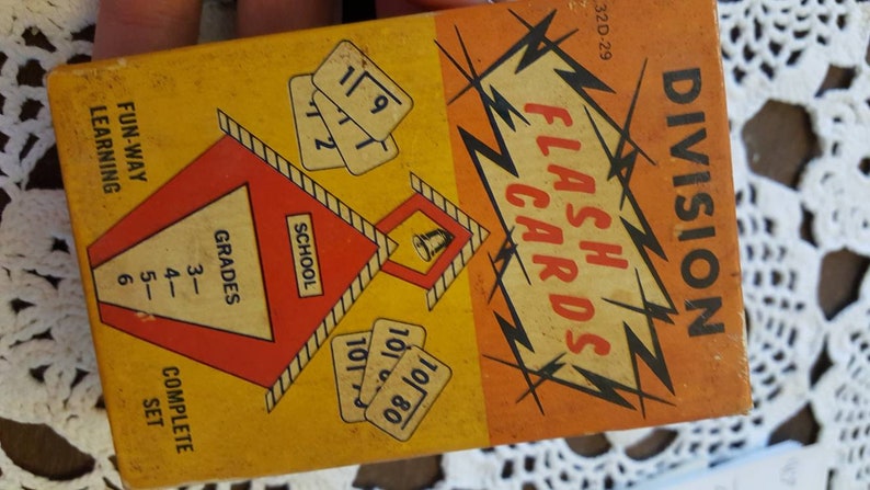 Vintage 1950s Era Math Flash Cards. Set of 4 Packs. Addition | Etsy
