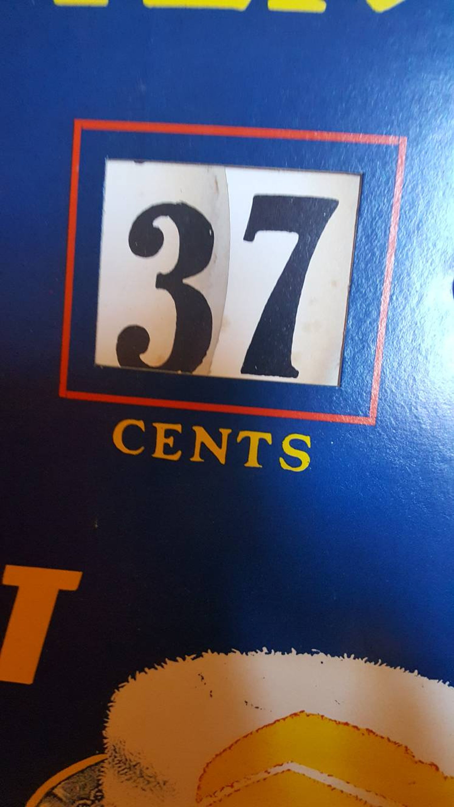 Vintage 1930s Era Advertising Sign With Changeable Prices. - Etsy