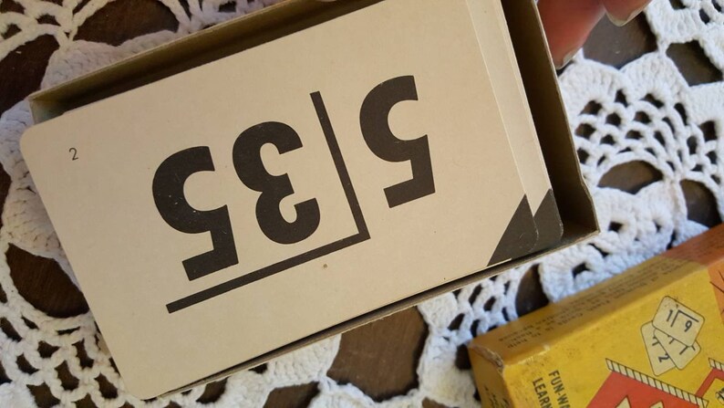 Vintage 1950s Era Math Flash Cards. Set of 4 Packs. Addition | Etsy