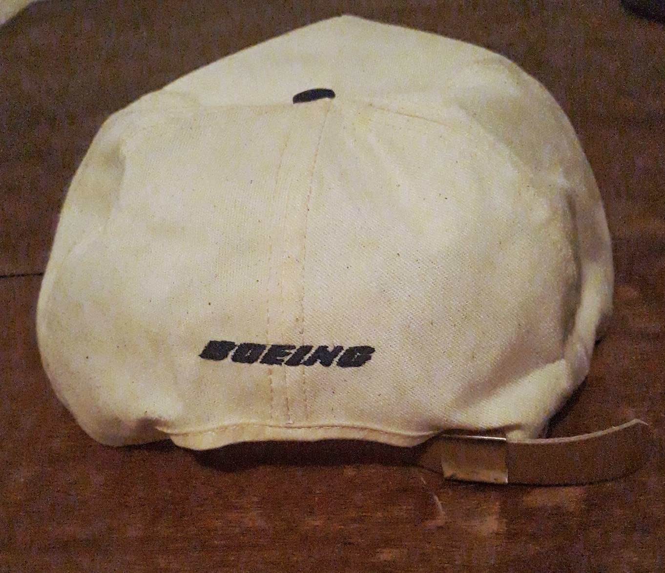 Vintage 1980s Era Men's Canvas Ball Cap/hat. Ivory With Blue Stitched ...