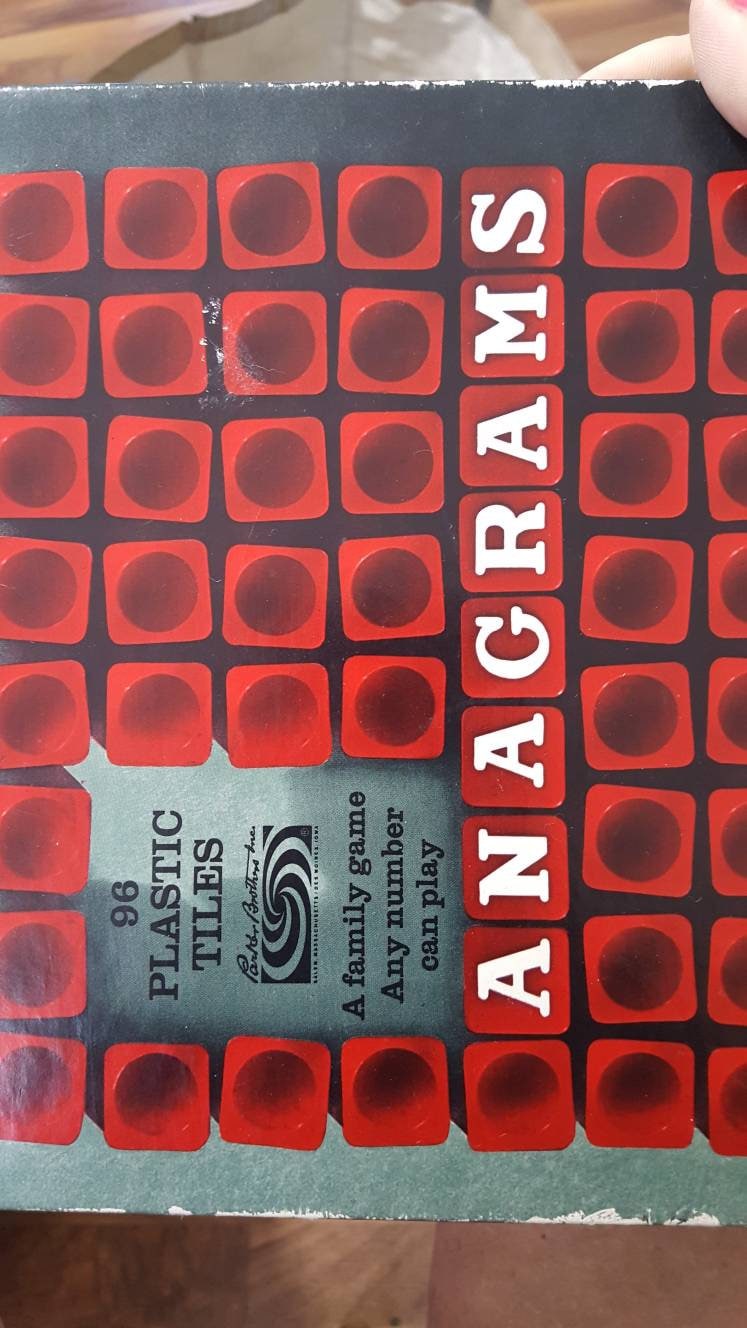 Vintage 1970s era Anagram game in original box. Word game. | Etsy