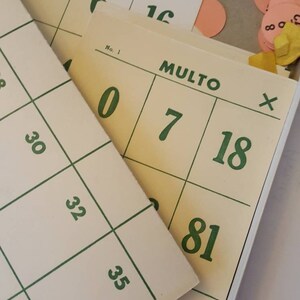 Vintage 1950s Era Multo Arithmetic Card Game. Math Bingo. - Etsy