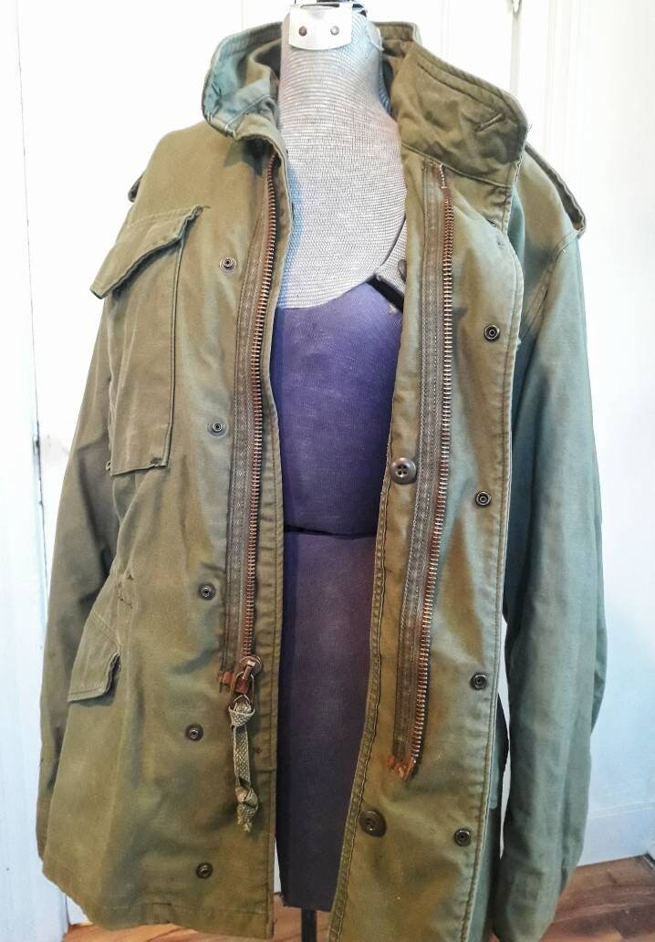 Vintage M-65 Army Jacket. Field Cotton Sateen. Size S/small. - Etsy