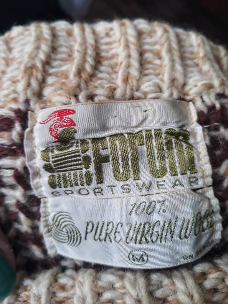 Vintage 1960s Era Men's Wool Sweater by Forum Brand. Mock - Etsy