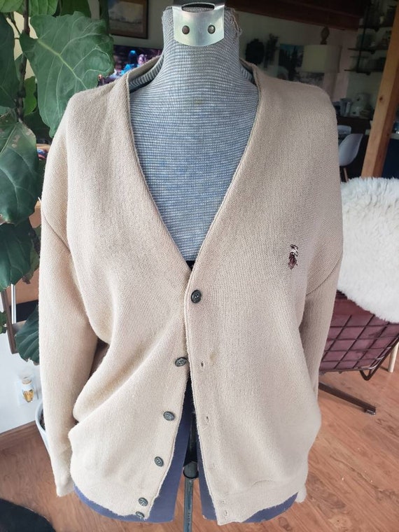 Vintage Panhandle Slim Tan Men's Button-up Cardigan With | Etsy