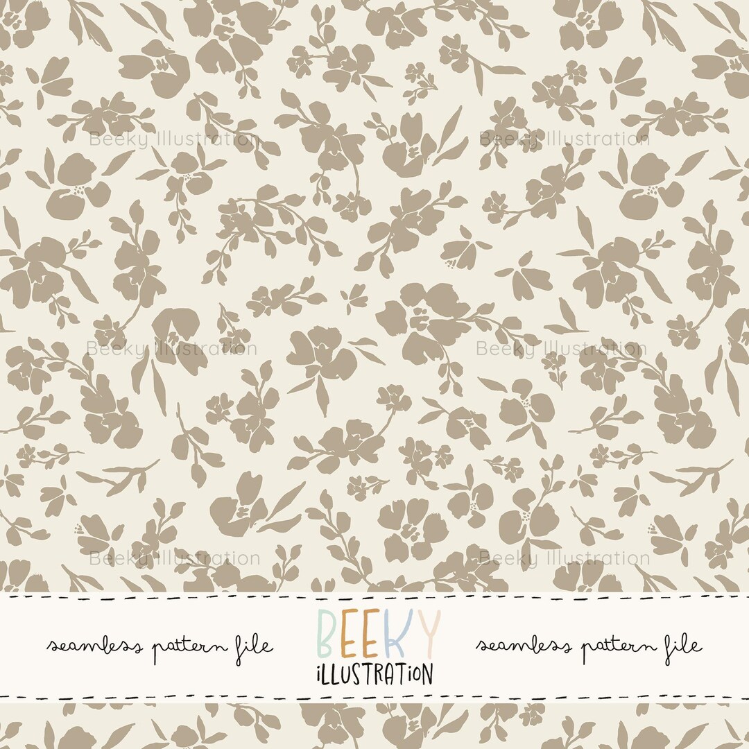 Fall Floral Seamless Pattern | DIGITAL DOWNLOAD | Floral Fabric Design ...