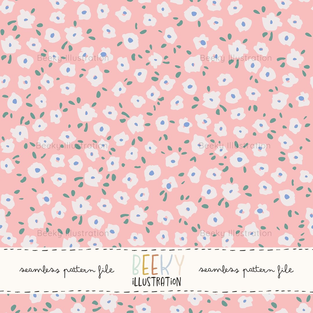 Ditsy Floral Seamless Pattern DIGITAL DOWNLOAD Spring Floral Seamless ...