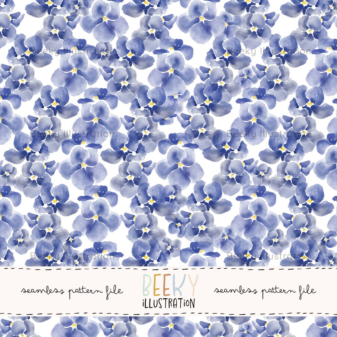 Watercolour Floral Seamless Pattern DIGITAL DOWNLOAD Floral Digital ...