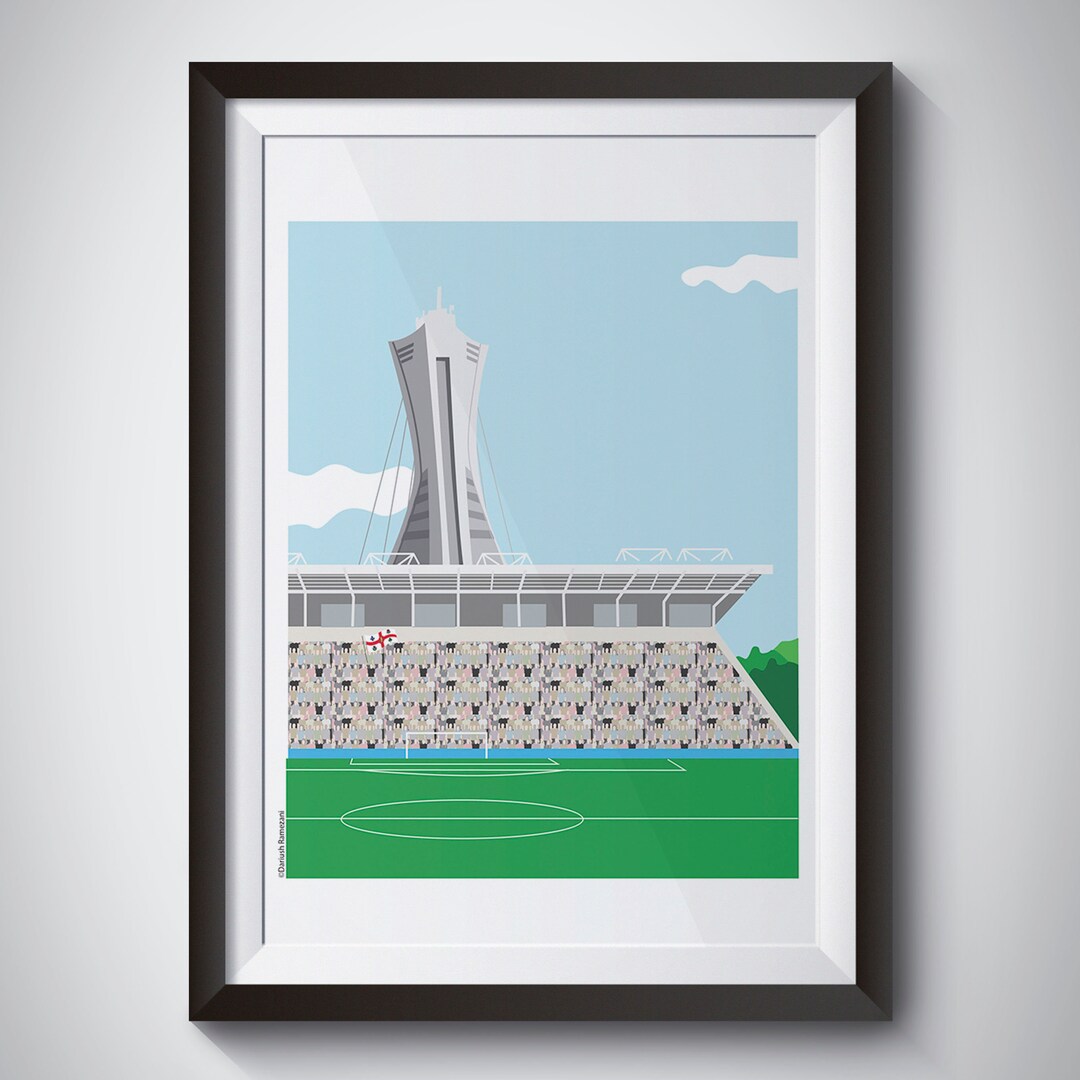 Saputo Stadium Vector Illustration// Montreal // Club De Foot Montreal ...