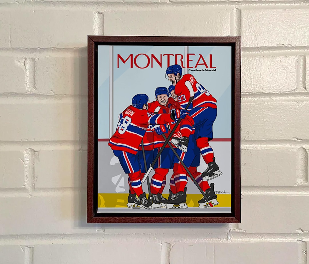 Montreal Canadiens // Illustration // 8.5in X 11in // No Frame - Etsy