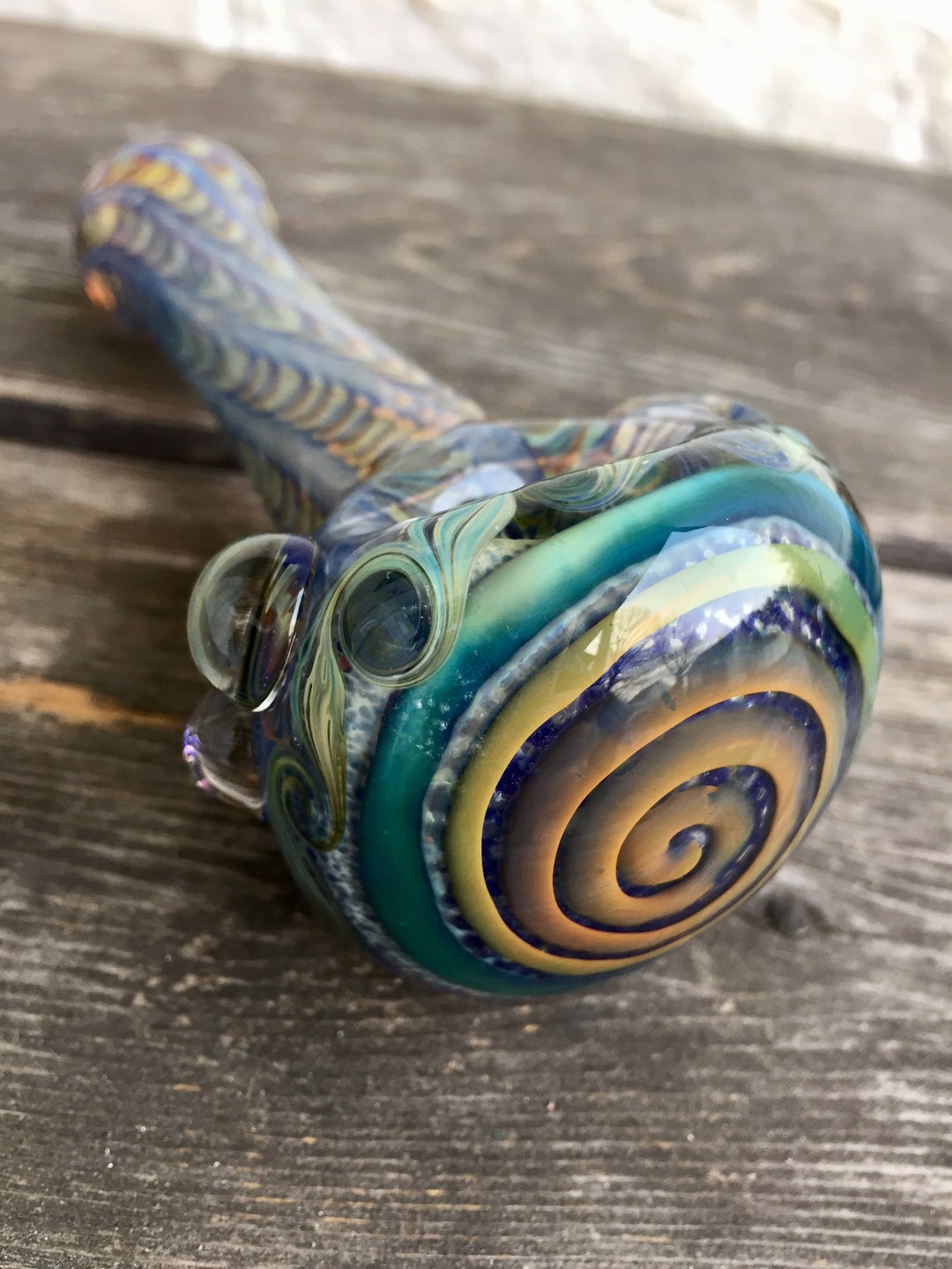 Implosion Cap Handmade Glass Tobacco Smoking Pipe - Etsy