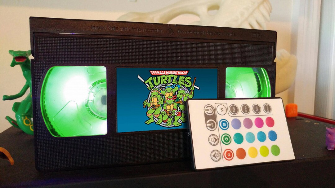 Teenage Mutant Ninja Turtles VHS Lamp TMNT RGB Retro Desk Lamp - Etsy