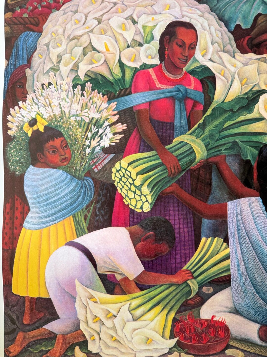 Diego Rivera the Flower Vendor Fine Art Print 29” X 38” - Etsy