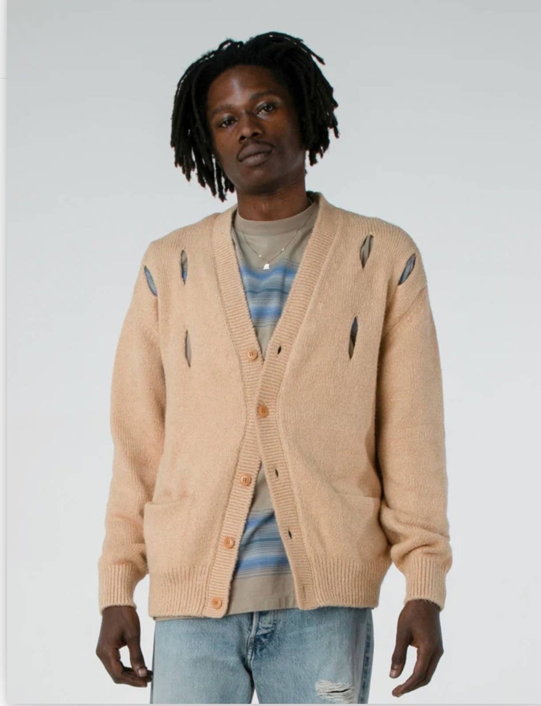 NWT Unused Refinement Garments Distressed Cardigan Size 4/XL - Etsy