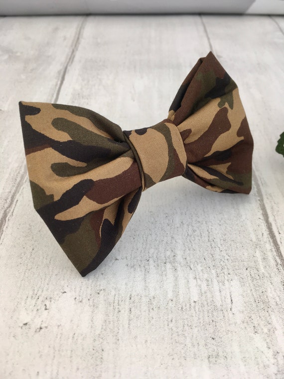 Dog Bow Tie Camo Dog Bowtie Dog Neckwear Dog Accessories Slip on Bow Tie Bow Tie for Dogs Bowtie Dogs