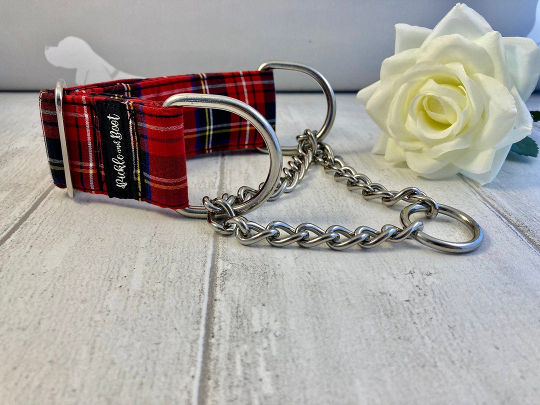 Half Check Dog Collar |half Check Dog Collar and Lead | Half Check ...