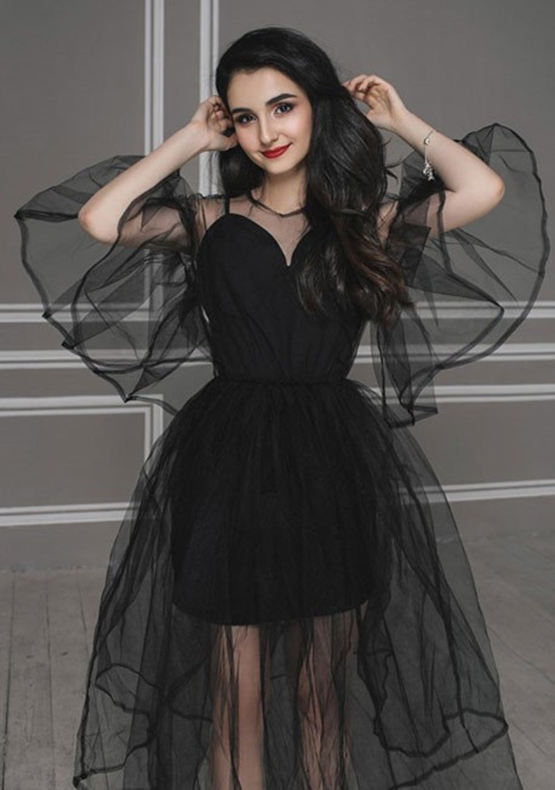 Black Tulle Dress Tulle Dress Party Dress Black Sexy Dress Etsy