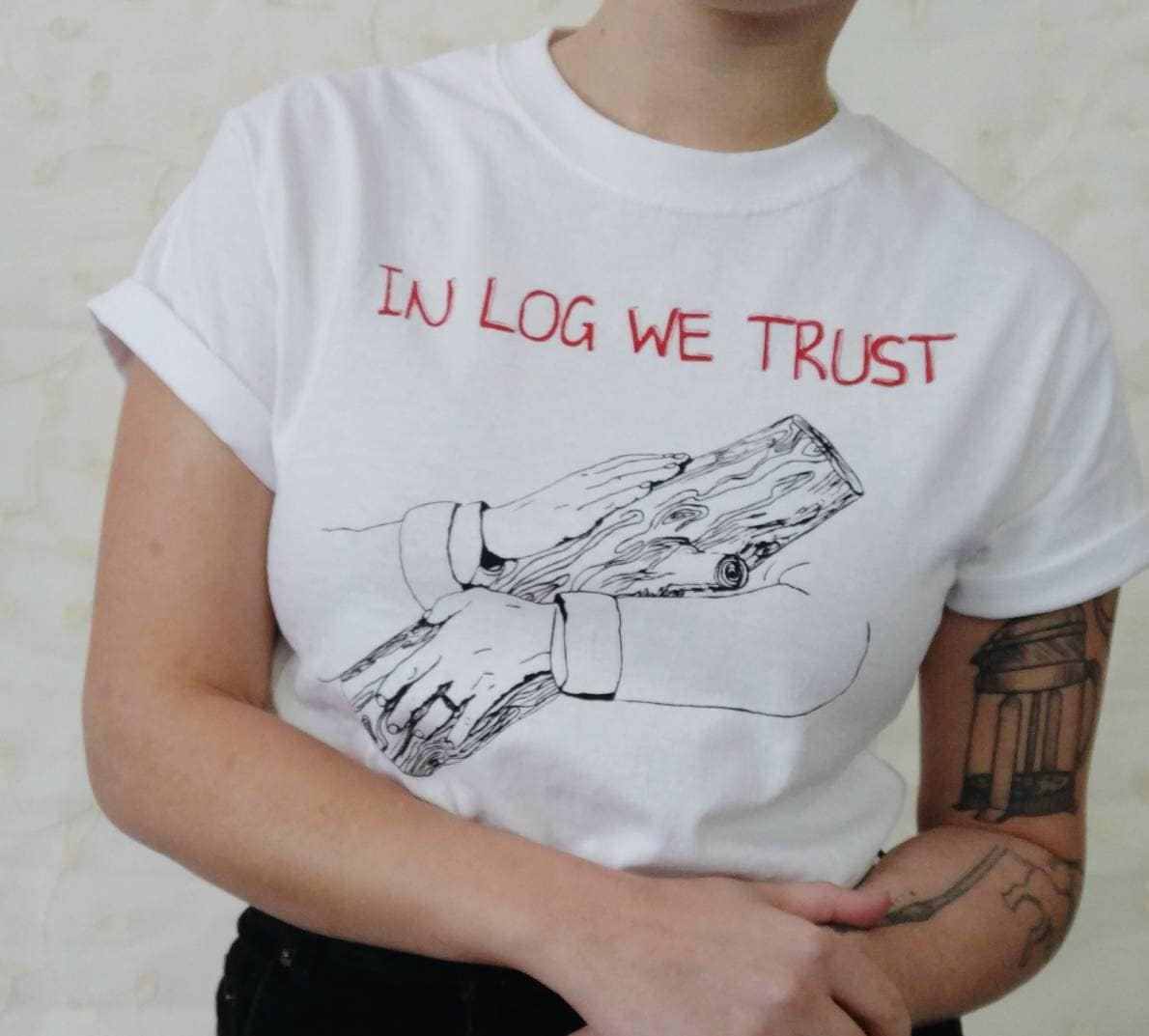 Twin Peaks Shirt Log Lady Screen Print Tee / in Log We Trust / - Etsy