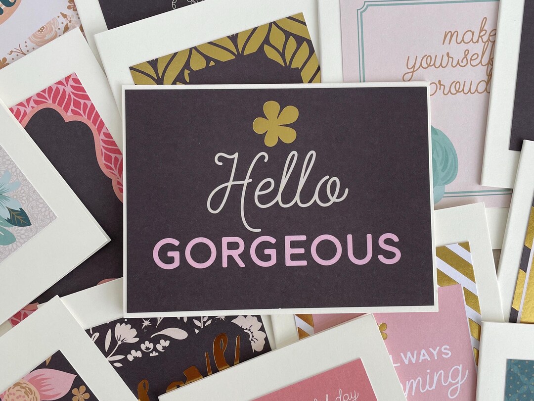 Mini Note Cards | 3x4 Lunchbox Notes | Inspirational Image & Words ...