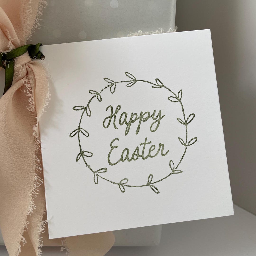 Easter Gift Tags | Set of 5 Foldable Tags With Ribbon | Easter Basket ...