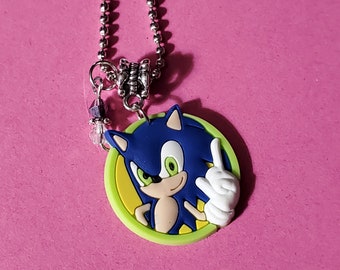 Sonic Hedgehog Necklace | Etsy