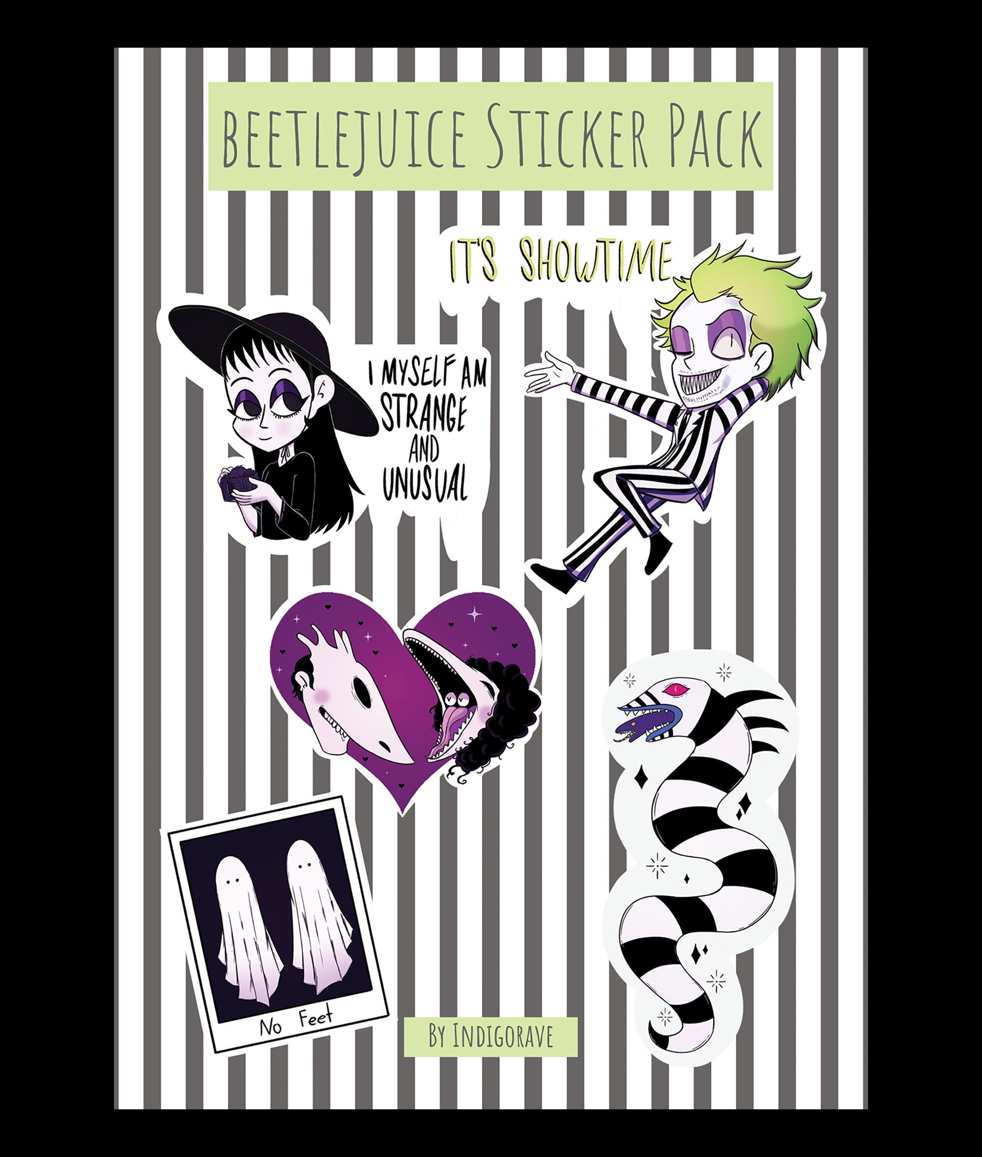 Beetlejuice Sticker Sheet - Etsy