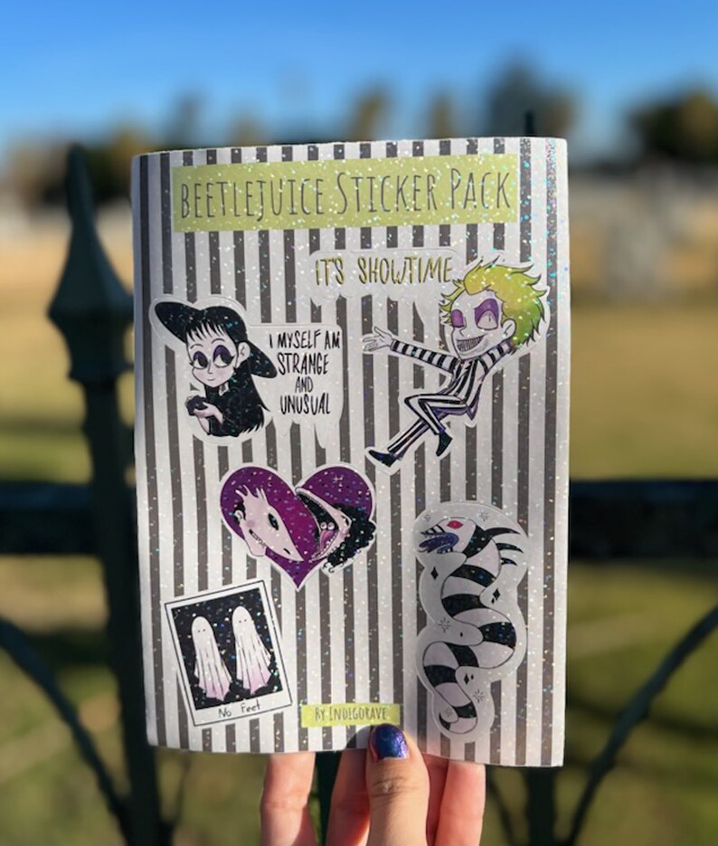 Beetlejuice Sticker Sheet - Etsy