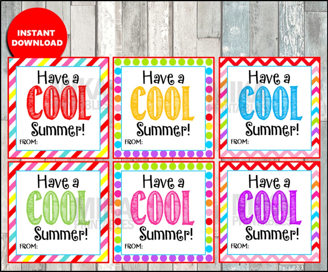 Have a COOL Summer Card End of the School Year Card - Etsy