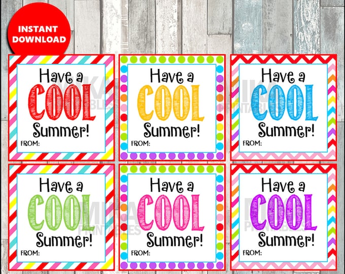 Have a Great Summer Gift Tag, End of School, Summer Break, Teacher or ...