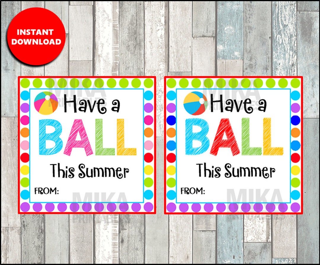 Have a Ball This Summer Cards, Beach BALL End of School Cards, Funny ...