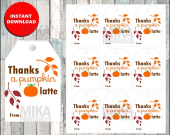 Thanks a Latte - Etsy