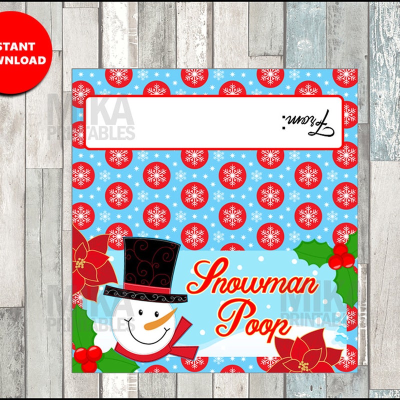 Snowman Poop Bag Topper - Etsy