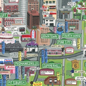 SIGNED Atlanta Rap Map - Etsy