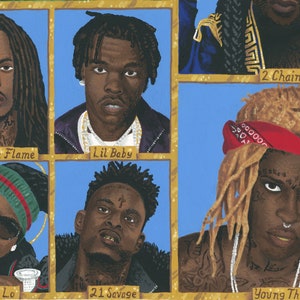 Atlanta Rap Map - Etsy