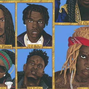 SIGNED Atlanta Rap Map - Etsy