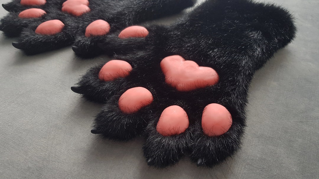 Pre-made Black Fursuit Hand Paws - Etsy