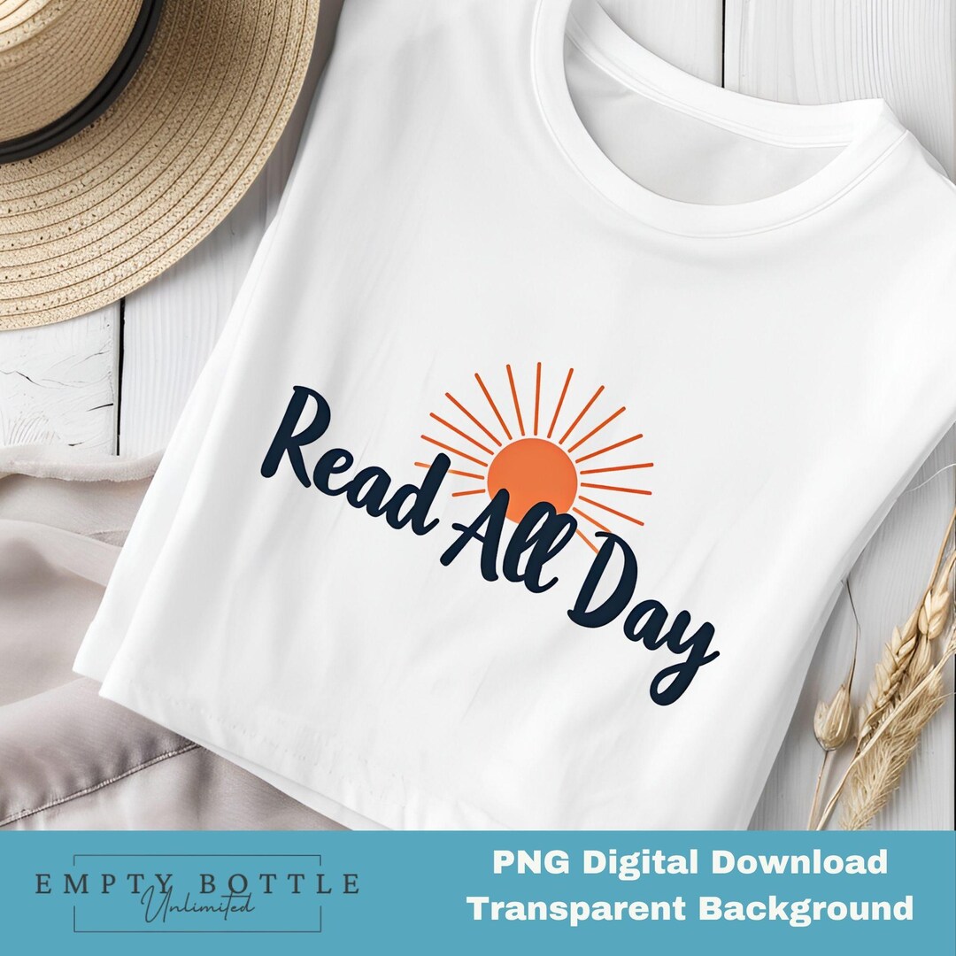 Retro Read All Day PNG, Teacher Shirt Design, Book Lover Png, Bookish ...
