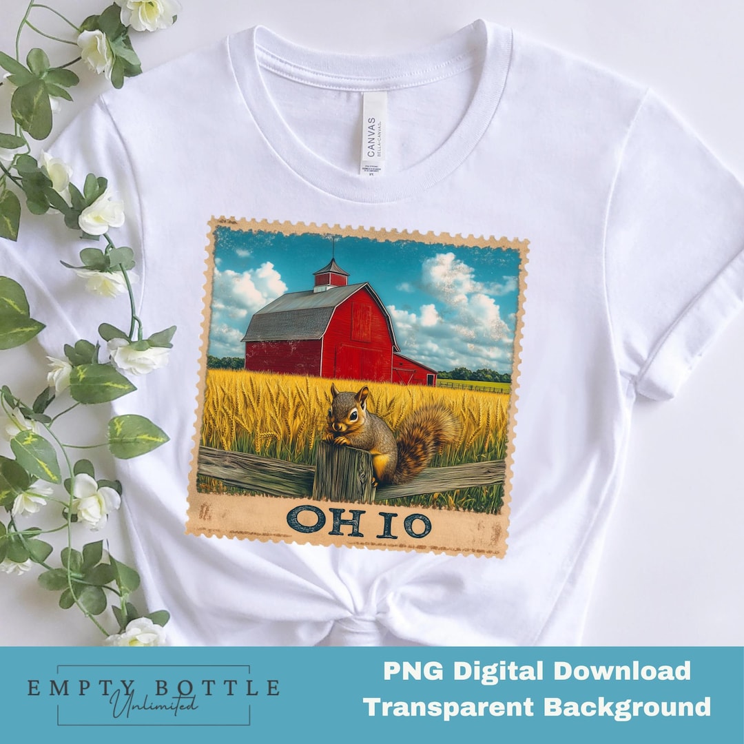 Ohio Stamp State PNG, Vintage Stamp Sublimation Design, USA State ...