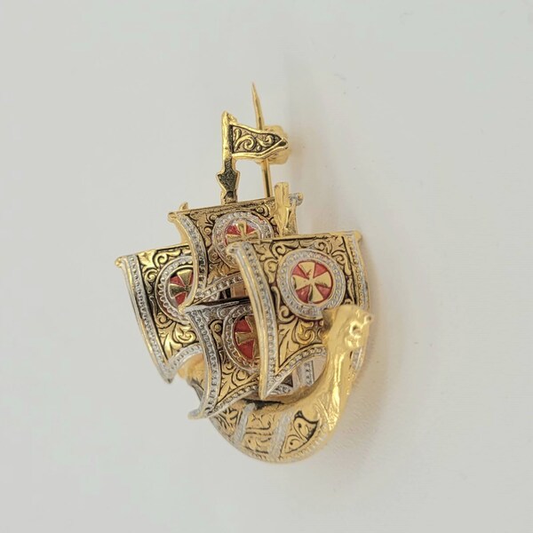 Viking Ship Pin - Etsy