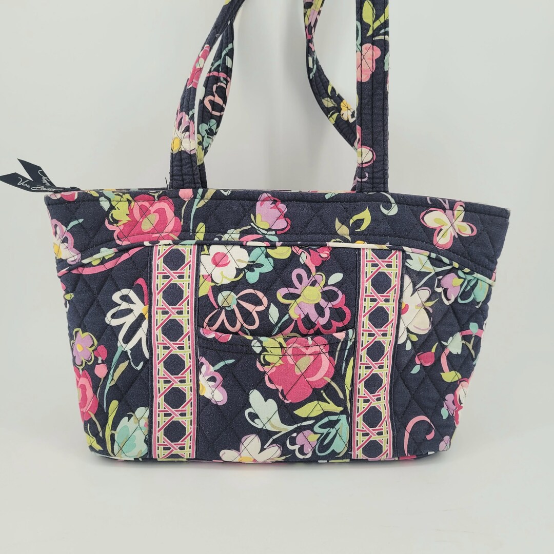 VERA BRADLEY SHOULDER Bag Purse 14w X 8h X 4d ribbons Retired Pattern ...