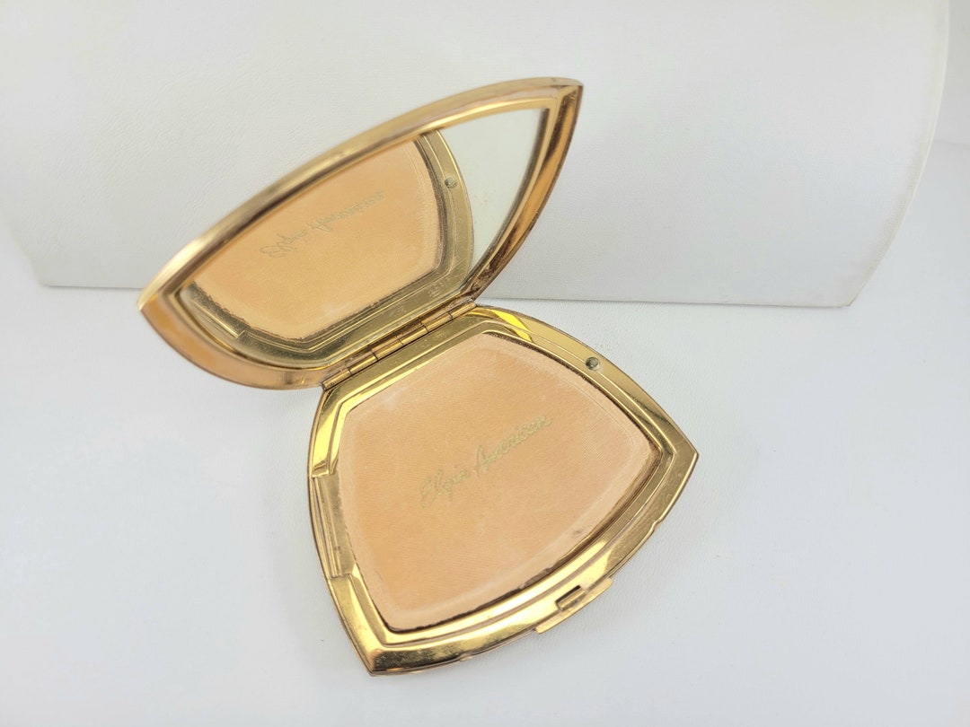 VINTAGE COMPACT elgin American Made in Usa C1950's 3.5w X 3d Gold Tone ...