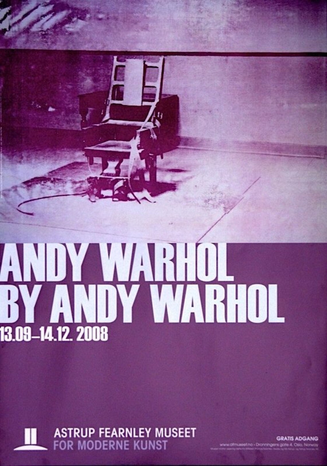 ANDY WARHOL - Original Exhibition Poster - Rare (limited First Edition ...
